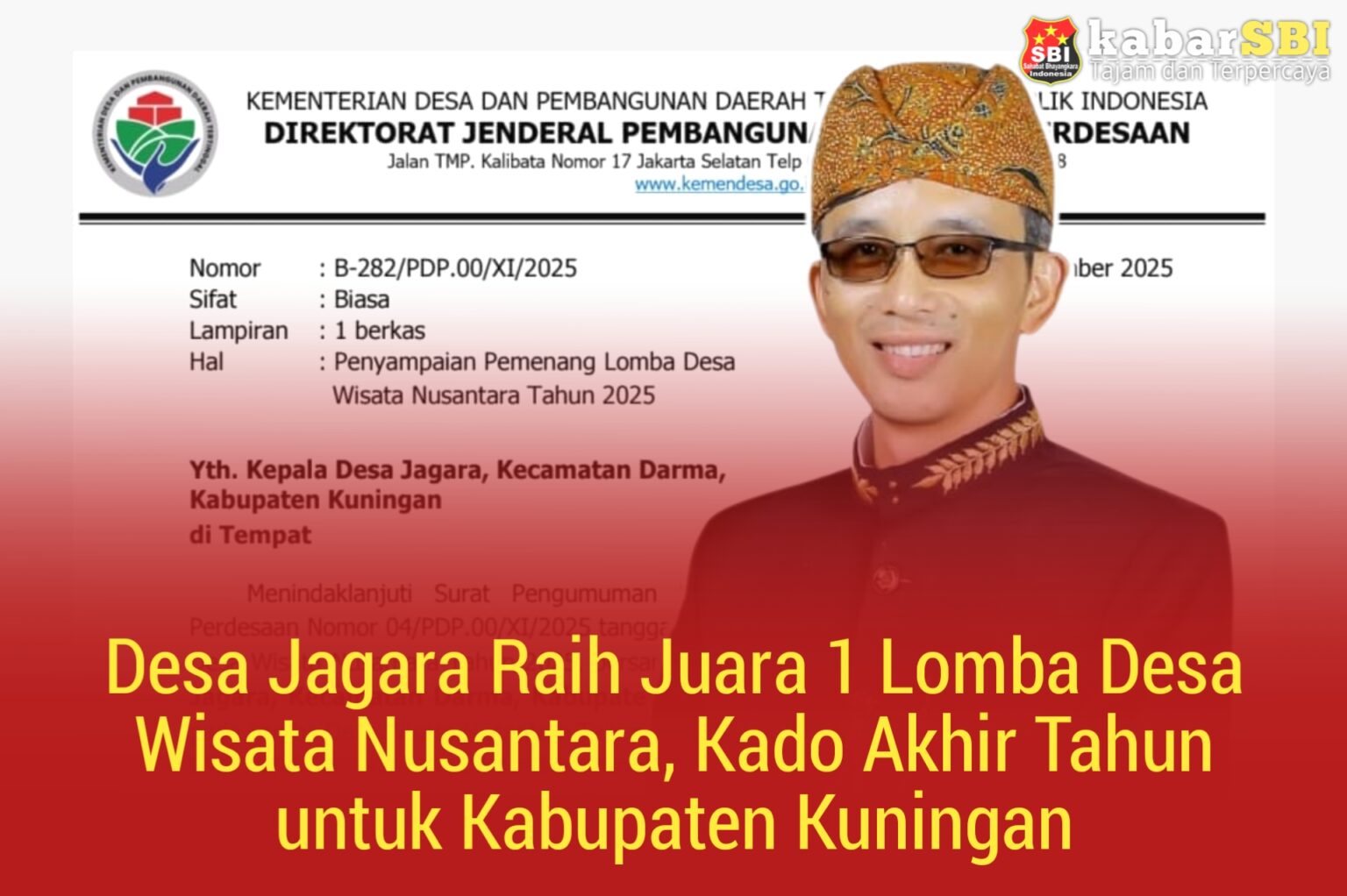 Desa Jagara Raih Juara 1 Lomba Desa Wisata Nusantara, Kado Akhir Tahun ...